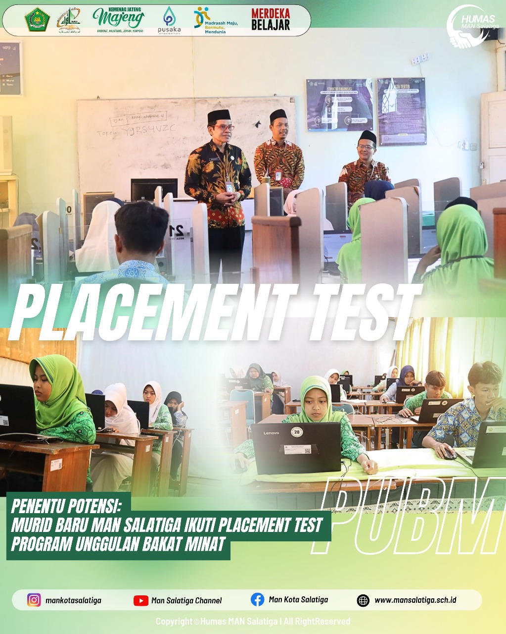 Penentu Potensi: Murid Baru MAN Salatiga Ikuti Placement Test Program ...